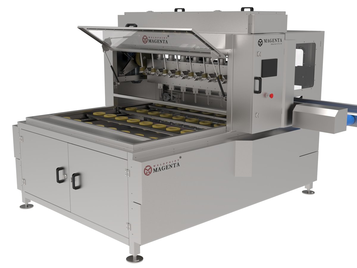 Apple Peeling and Slicing Machine - Magenta
